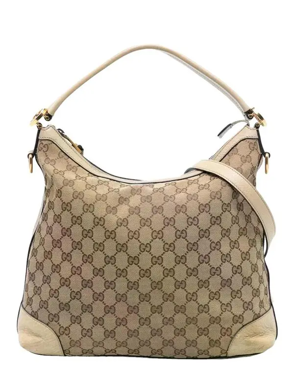 Gucci Gg Canvas Miss Gg Hobo Satchel - Brown