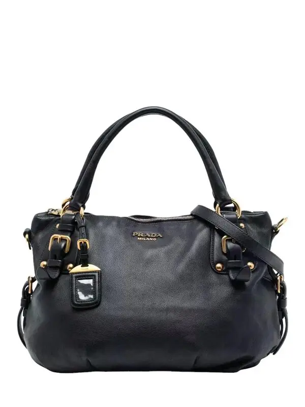 Prada Soft Calfskin Satchel 2010-2025 - Black