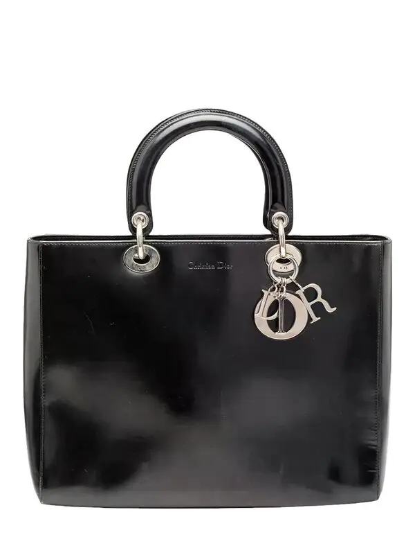 Dior 1999 Large Lady Satchel - Black