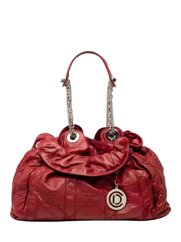 Dior 2009 Leather Cannage Le Trente Tote Bag - Red