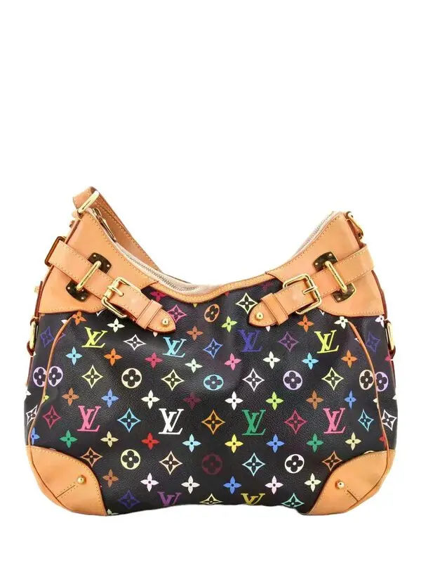 LOUIS VUITTON Greta Handbag Monogram Multicolor Hobo - Black