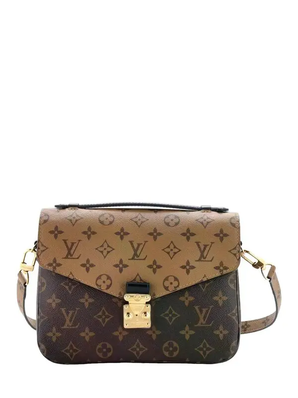 LOUIS VUITTON Pochette Metis Reverse Monogram Canvas Crossbody Bag - Brown