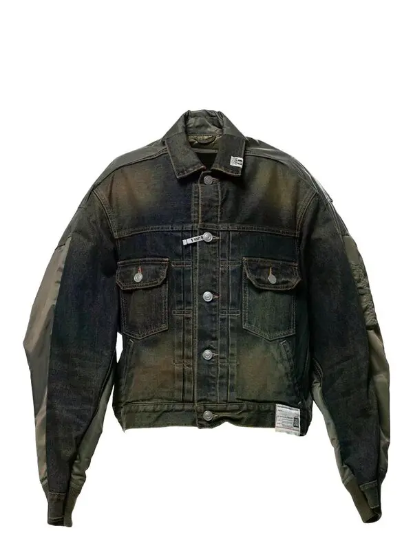 Mihara Yasuhiro Panelled Denim Jacket - Blue