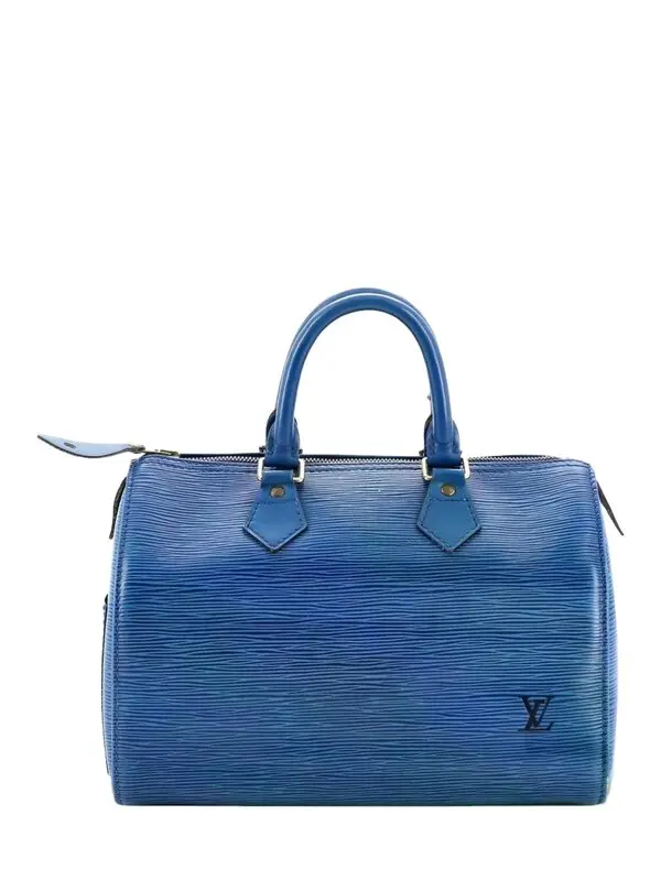LOUIS VUITTON Speedy Handbag Epi Leather 25 Satchel - Blue