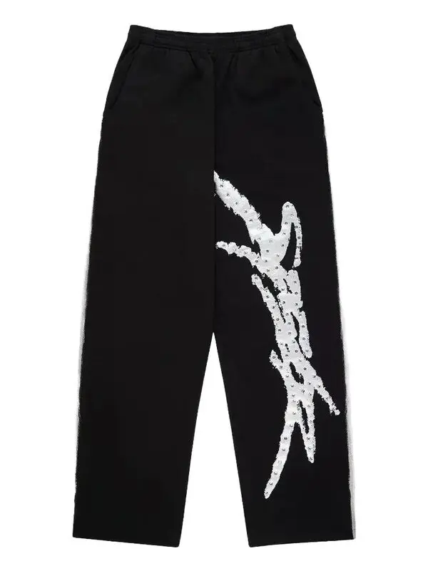 SP5DER Screaming Eagle Track Pants - Black