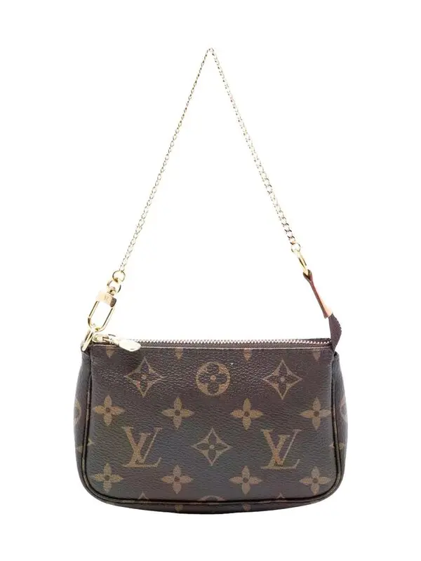 LOUIS VUITTON 2020 Monogram Mini Pochette Accessoires - Brown