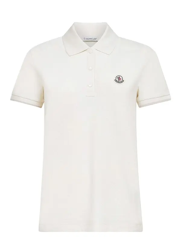 Moncler Cotton Polo Shirt - White