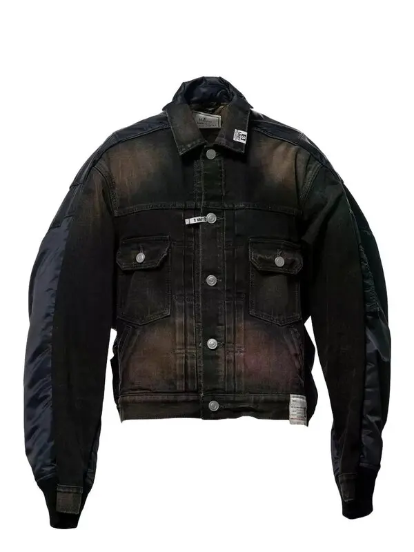 Mihara Yasuhiro Paneled Denim Jacket - Black