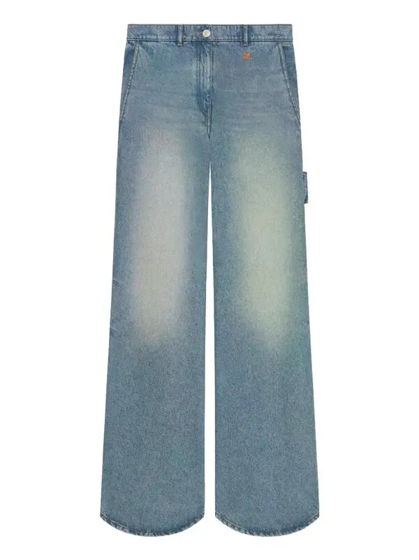 COURREGES Logo-patch Trousers - Blue