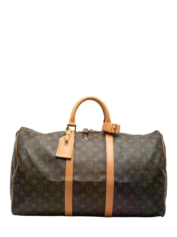 LOUIS VUITTON 1992 Monogram Keepall 50 Travel Bag - Brown