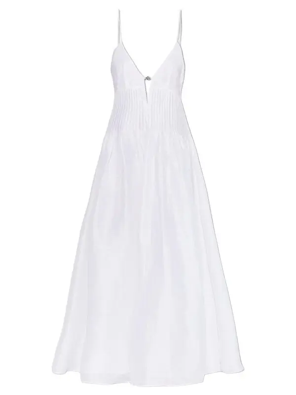 Tory Burch Off-shoulder Flared Silhouette Dress - White