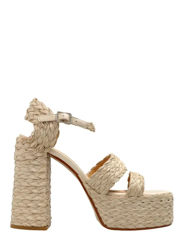 CastaÑer Fresa Platform Sandals - Beige