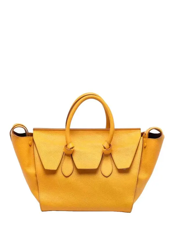 Celine 2013 Small Grained Calfskin Tie Knot Handbag - Yellow