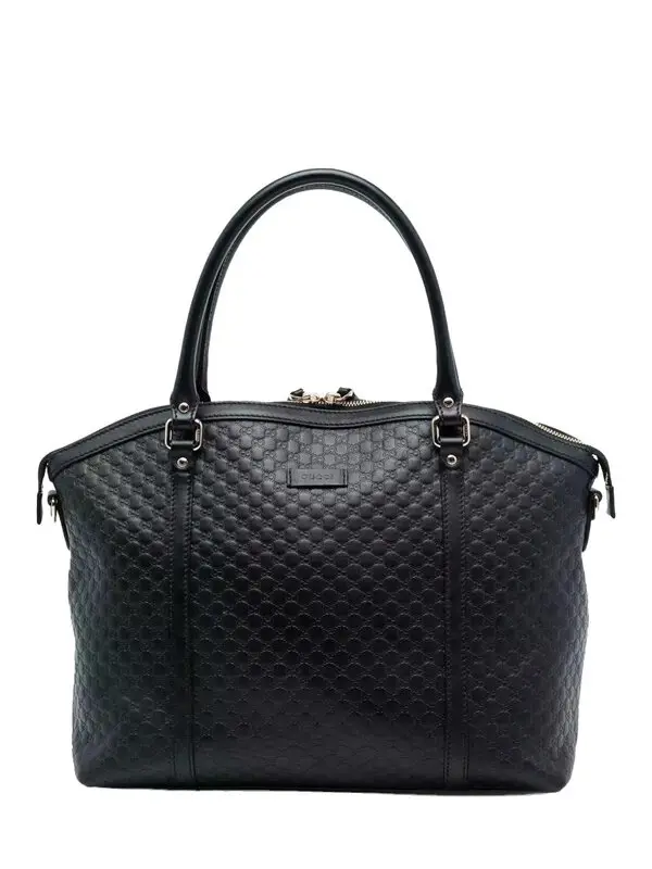Gucci Large Microguccissima Dome Satchel - Black