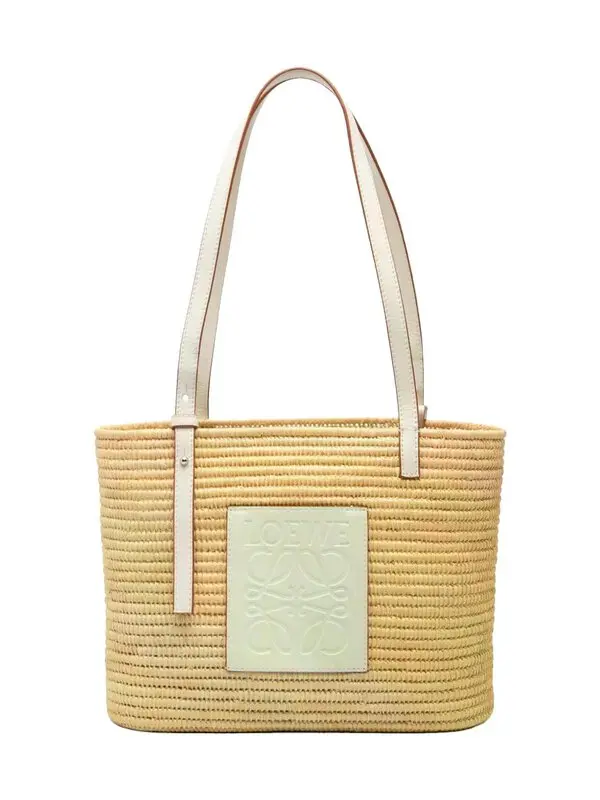 Loewe Small Raffia Basket Tote - Brown