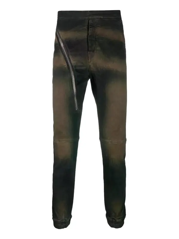 Rick Owens Asymmetric Skinny Trousers - Brown