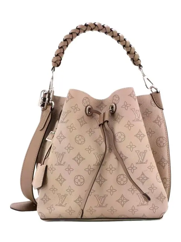 LOUIS VUITTON Muria Mahina Leather Bucket Bag - Neutrals