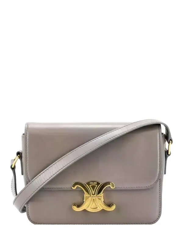Celine Triomphe Teen Shoulder Bag - Grey
