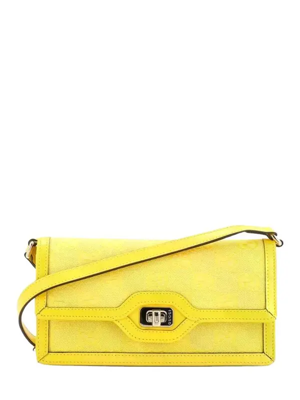 Gucci Luce Gg Canvas Mini Shoulder Bag - Yellow