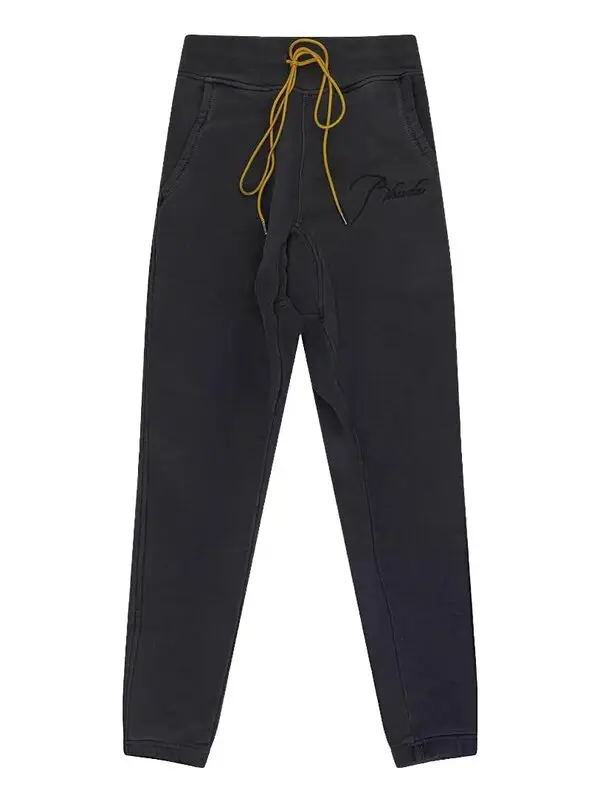 Rhude Script Logo Track Pants - Black