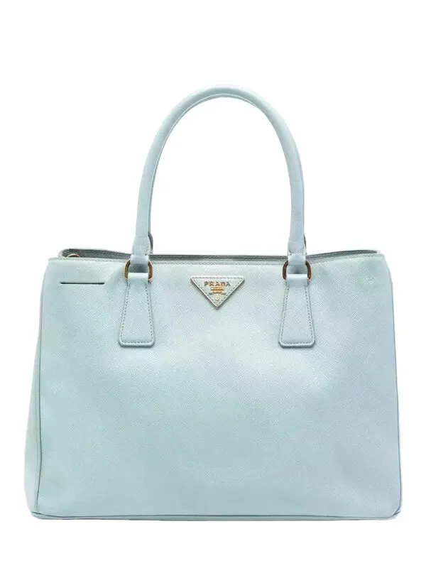 Prada Saffiano Lux Galleria Satchel - Blue