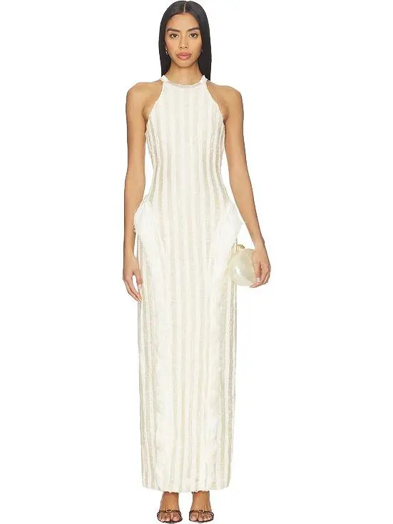 PatBO Celeste Knit Gown - Off White