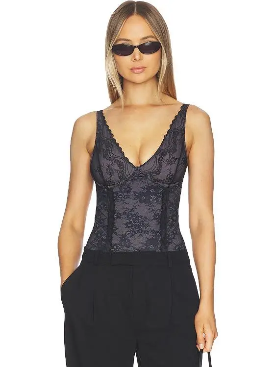 Free People X Intimately Say You Love Me Bodysuit - Black