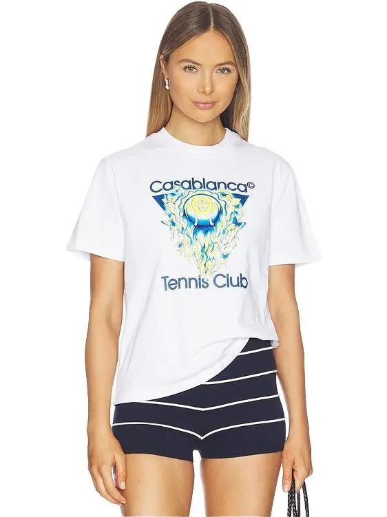 Casablanca Tennis Club Icon T-shirt - White
