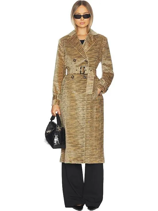 LAMARQUE Leslie Trench Coat - Tiger
