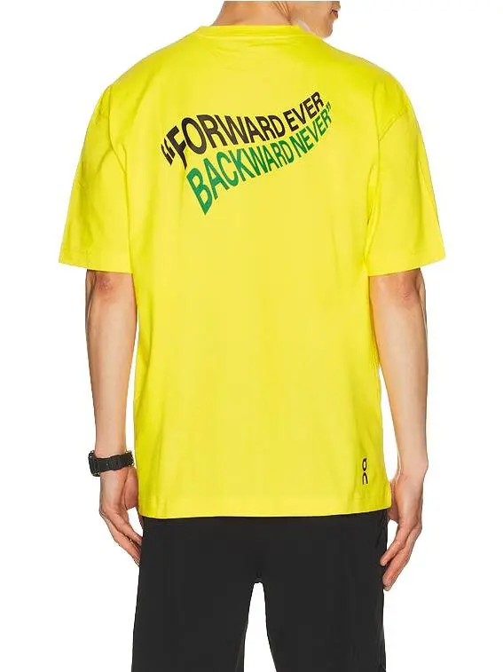 On X Walkgood La Club T-shirt In Yellow - Glow