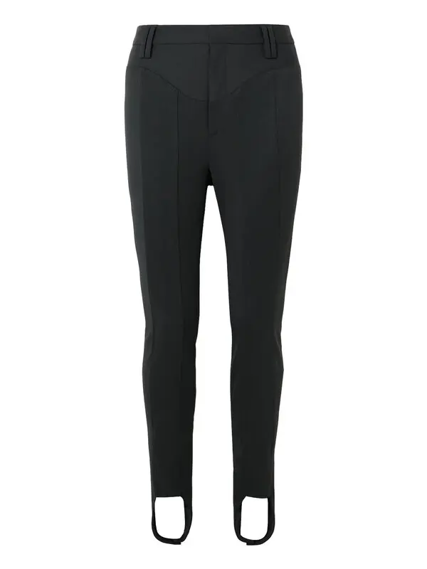 JEAN PAUL GAULTIER Wool-blend Twill Leggings - Gray