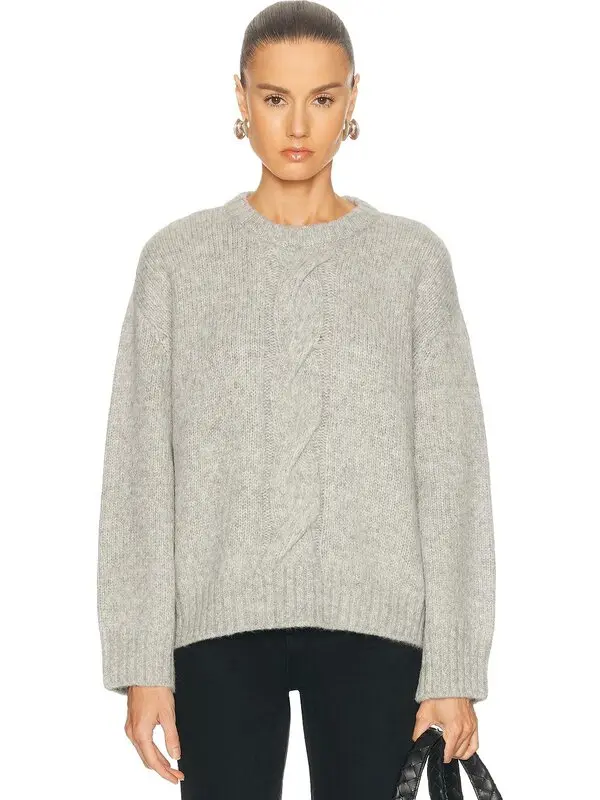 Jenni Kayne Tove Crewneck Sweater - Heather Grey