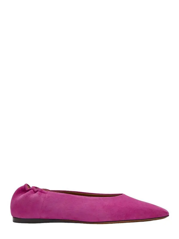 ATP ATELIER Moena Suede Ballerina Flats - Supernova