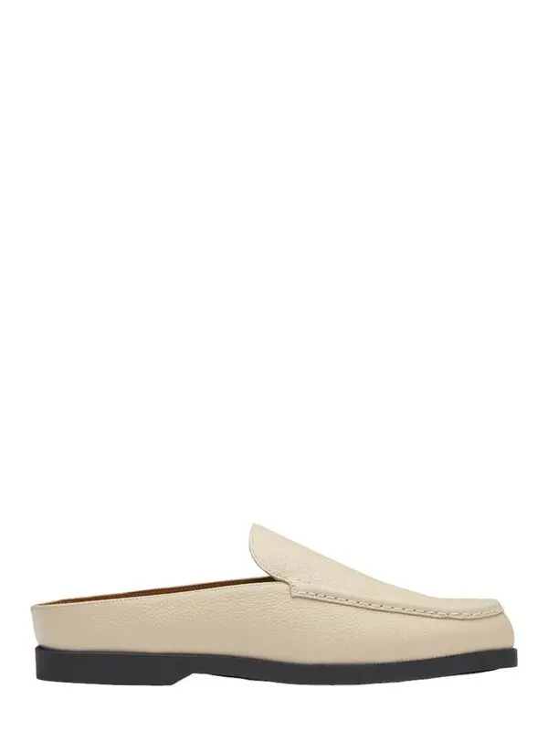 ATP ATELIER Tenno Grained Leather Slip-ins - Mandorla