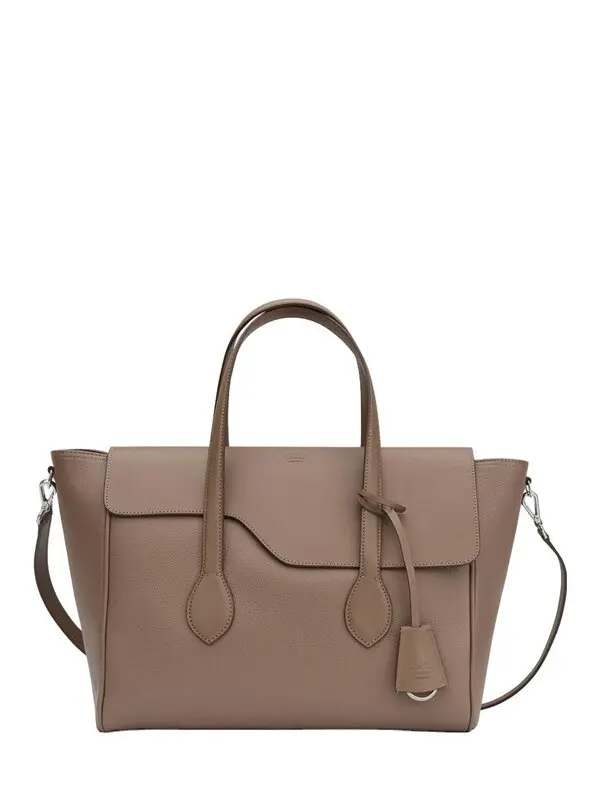 ATP ATELIER Merlara Large Handbag Grained Leather/leather - Tahini