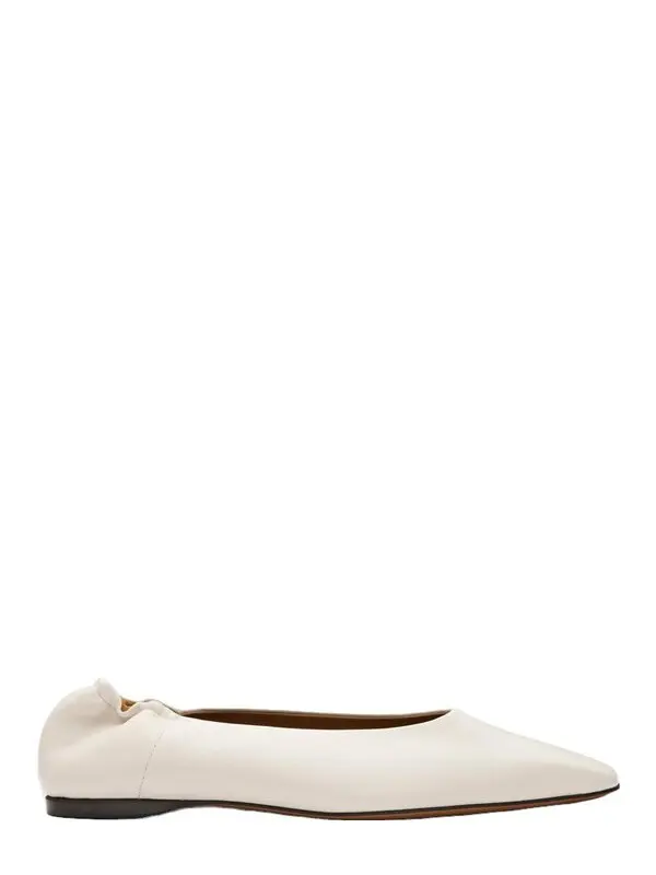 ATP ATELIER Moena Nappa Ballet Flats - Linen