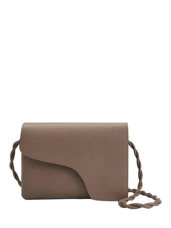 ATP ATELIER Duronia Grained Leather Mini Crossbody Bag - Tahini