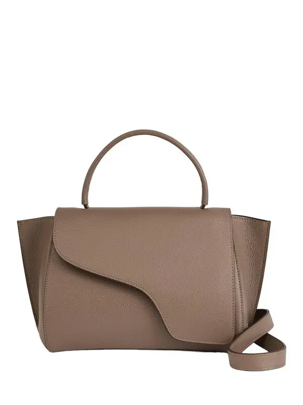 ATP ATELIER Arezzo Grained Leather Handbag - Tahini