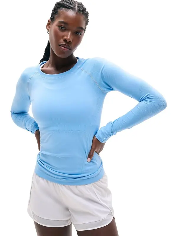 Athleta Momentum Seamless Top - Breeze