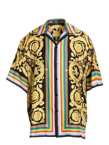 Versace Shirt Size Silk - Black