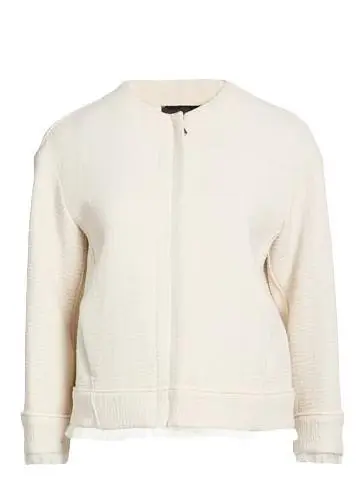 Emporio Armani Jacket In Crepe - White