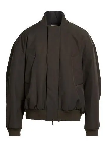 Fear Of God Dark Virgin Wool Blend Bomber Jacket - Green