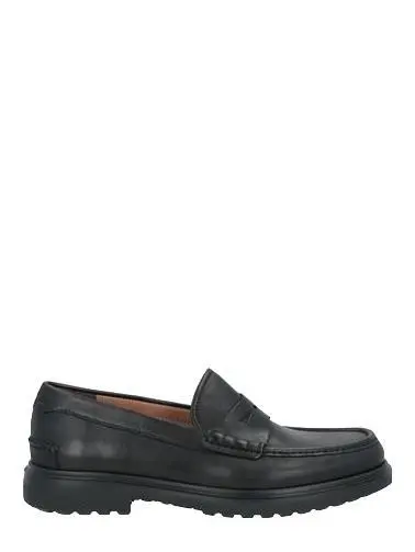 FERRAGAMO Calfskin Penny Loafers - Black