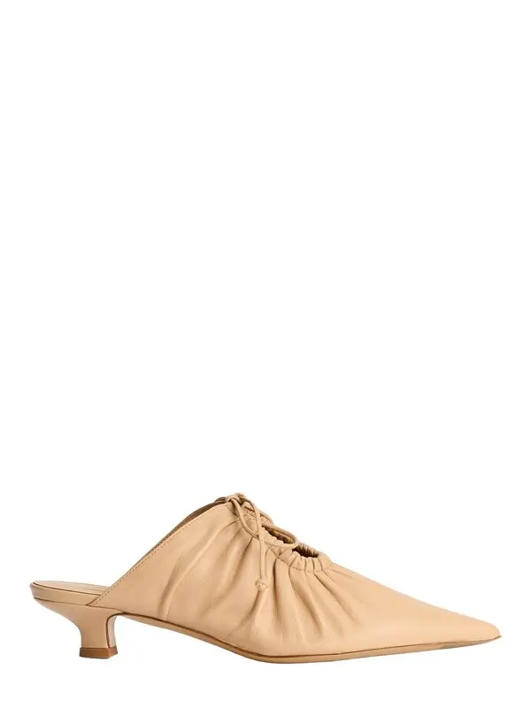 BY MALENE BIRGER Masey Leather Mules - Dark Sand