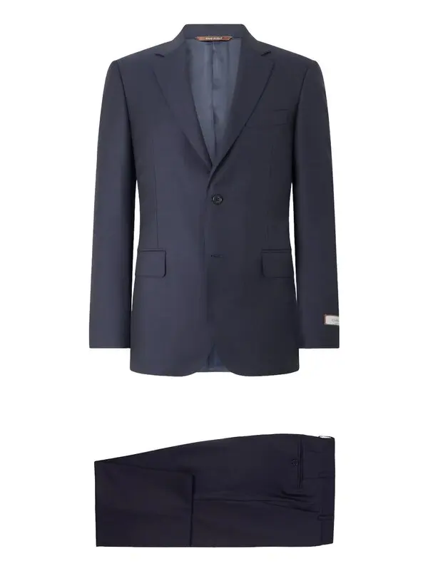 Canali Wool-twill Suit - Blue