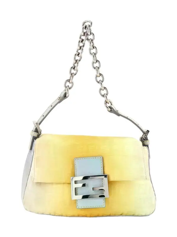 Fendi Zucchino Canvas Mama Forever Bag - Grey