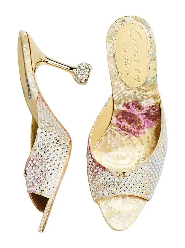 CIRCUS NY BY SAM EDELMAN Gisella Mule Heels - Gold Leaf Multi