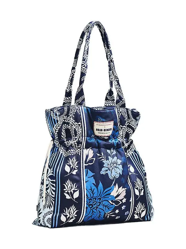 Agua Bendita Sonja Tote - Blue Pattern