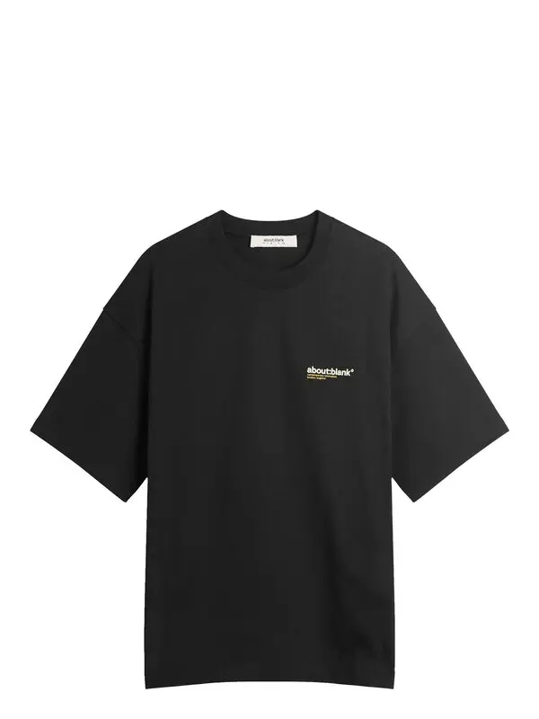 ABOUT:BLANK Collection T-shirt - Black/white/yellow