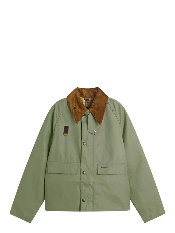 Barbour Spey Wax Jacket - Light Moss